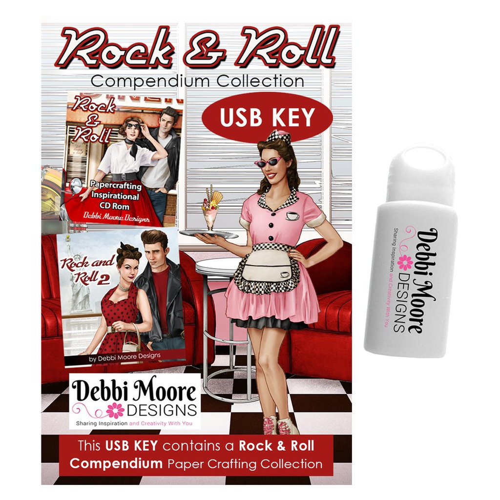 Rock & Roll Crafting Compendium USB | Richfords Rubber Stamps