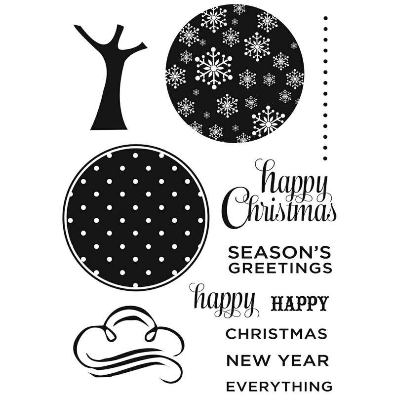 Paula Pascal Christmas Tree stamp set | Richfords Rubber Stamps